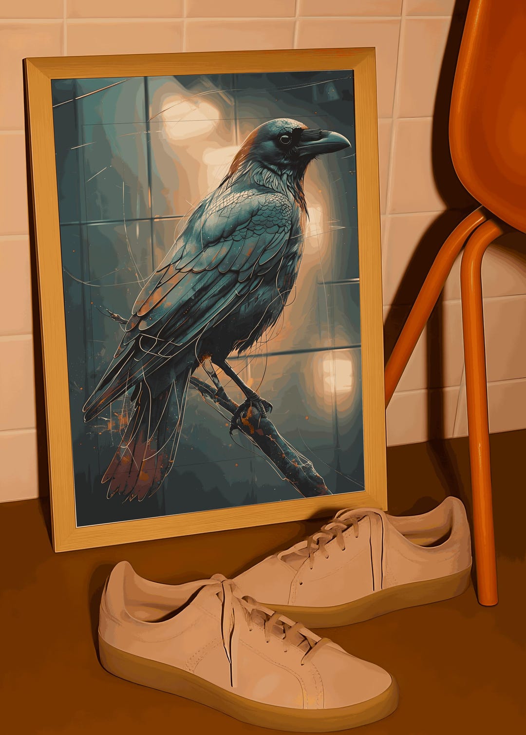 Poster Digitale Del Corvo | Arte Murale Del Corvo, Stampa Natura Oscura ...