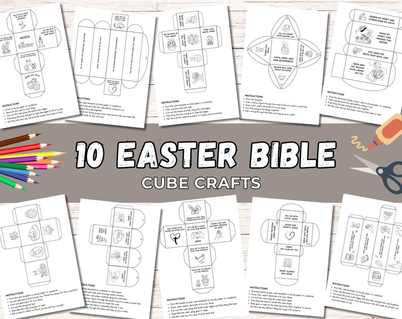 10 Easter Bible Crafts, Easter Bible Craft, Sunday School Craft, Easter ...