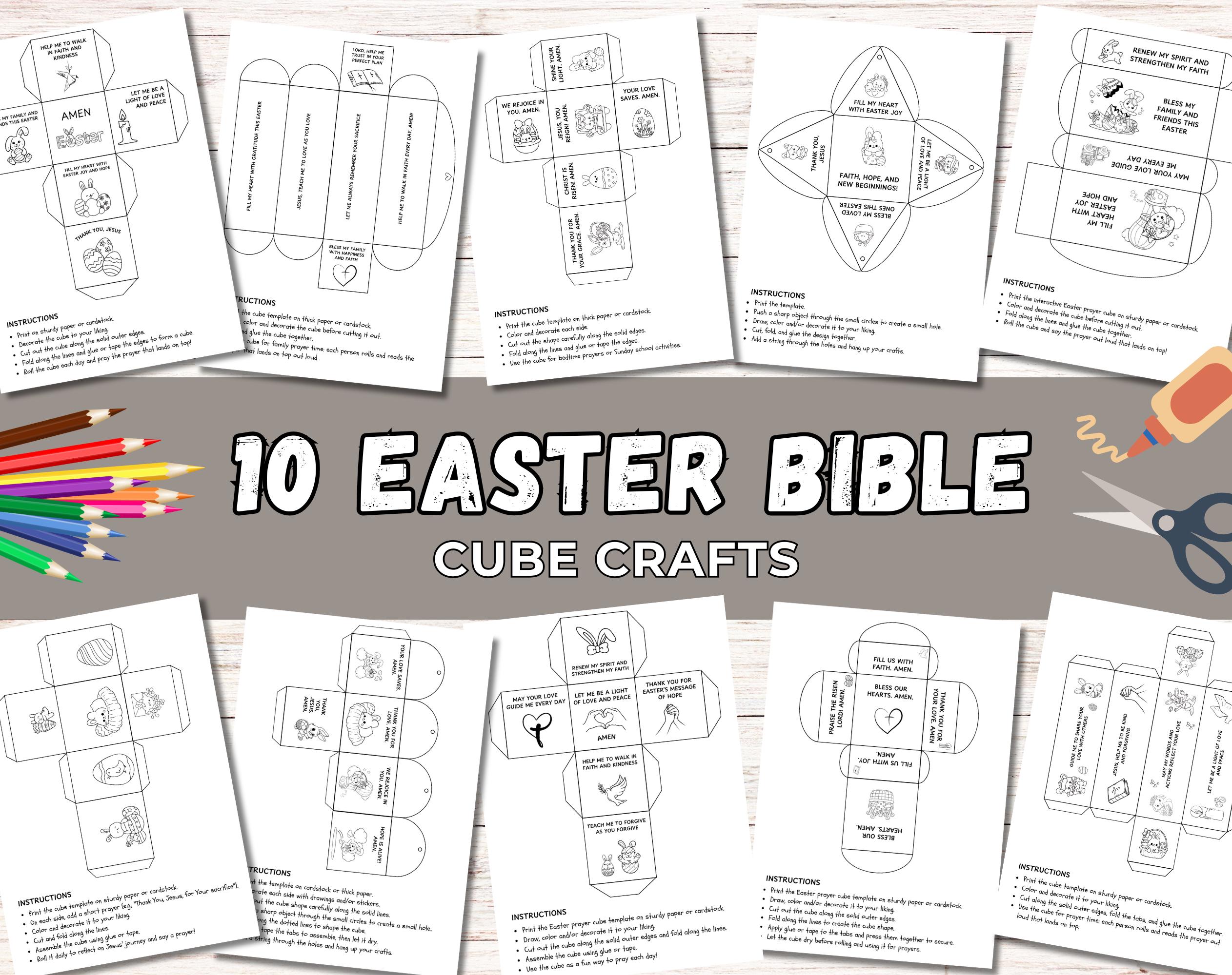 10 Easter Bible Crafts, Easter Bible Craft, Sunday School Craft, Easter ...