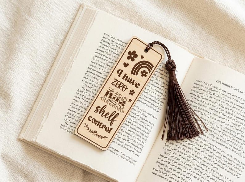 Laser Cut Bookmark Svg Bundle, Wooden Bookmark Laser Files, Engraved ...
