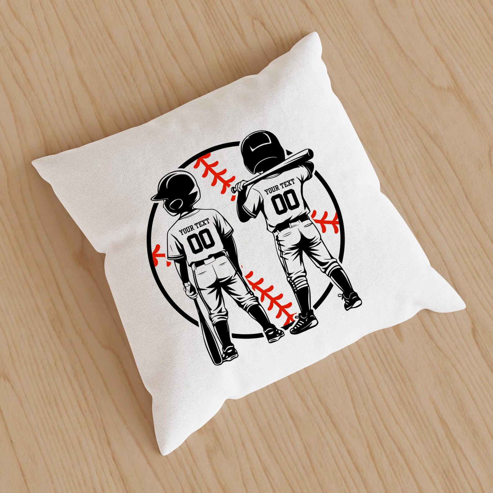 Two Baseball Kids Players Svg, Baseball Season Svg, Baseball Shirt Svg, Personalized Baseball ...