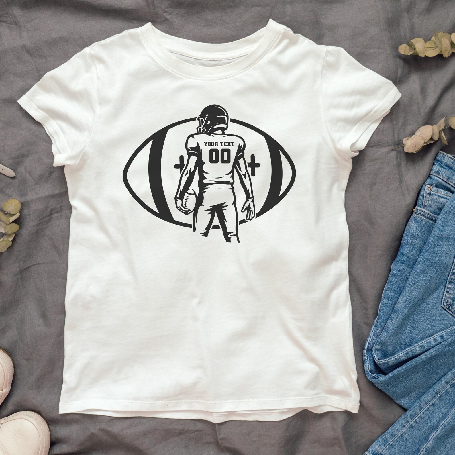 Custom Football Player Svg, Personalized Football Team Name Svg, Kids ...