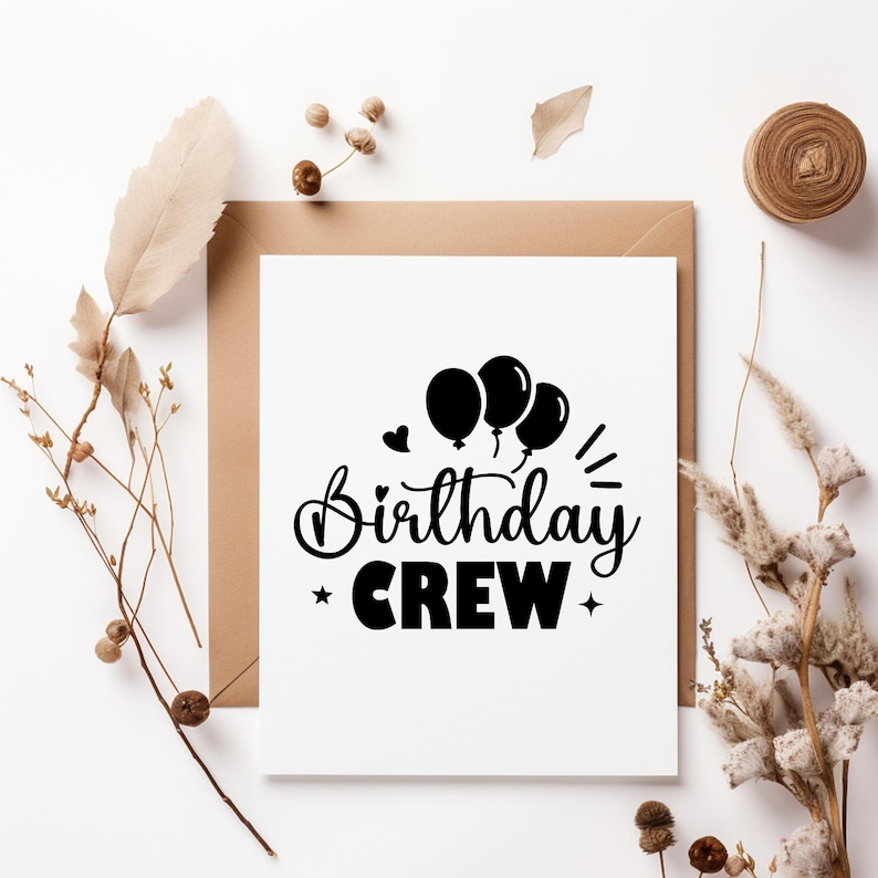 Birthday Crew Svg Bundle, Birthday Crew Shirt, Birthday Girl Svg ...