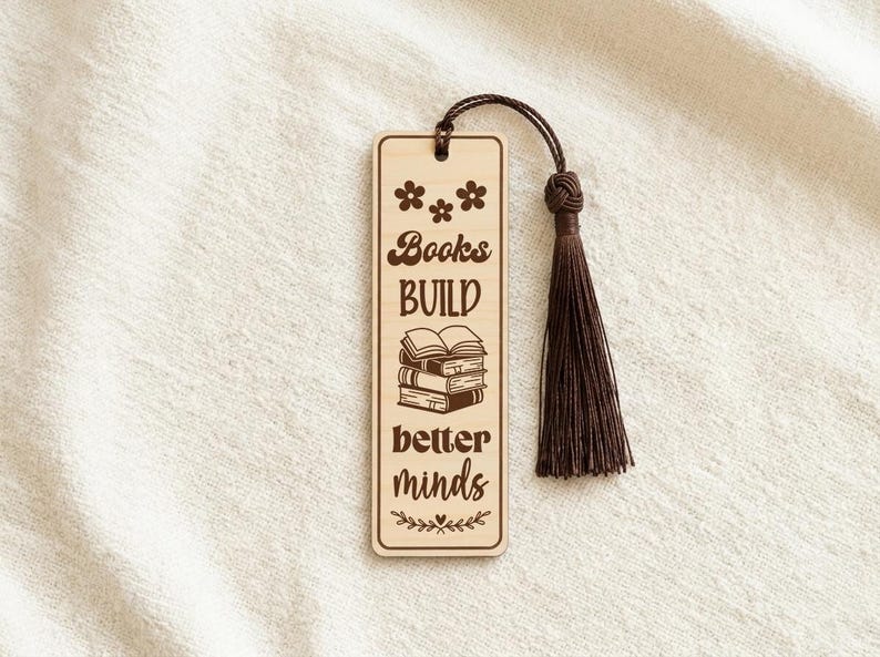 Laser Cut Bookmark Svg Bundle, Wooden Bookmark Laser Files, Engraved ...