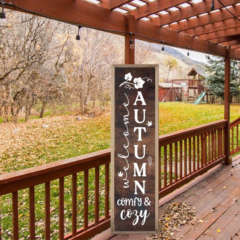 Fall Porch Sign Svg Bundle, Thanksgiving Porch Sign Svg, Vertical ...