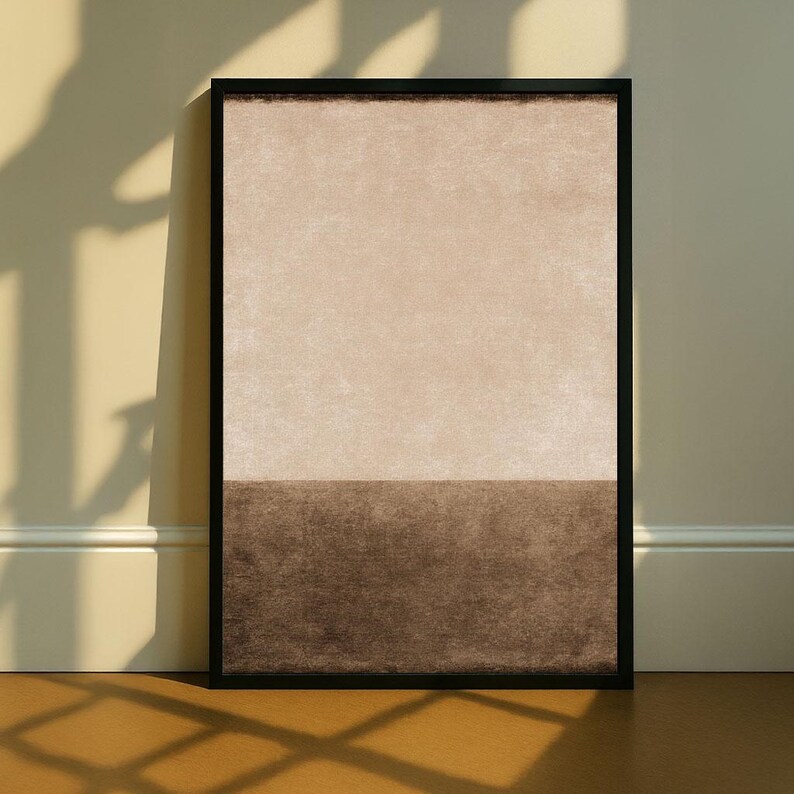 Mark Rothko Beige Brown Canvas Minimalist Color Field - Etsy