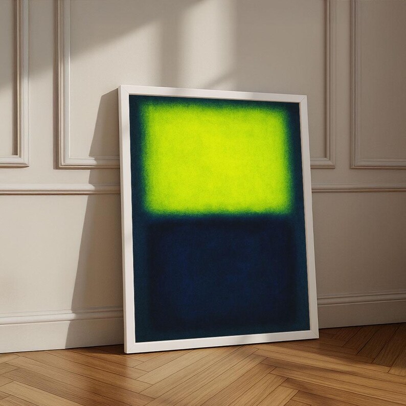 Mark Rothko Yellow and Blue Canvas Iconic Color Field Painting ...