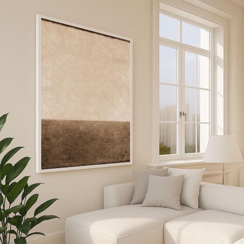 Mark Rothko Beige Brown Canvas Minimalist Color Field - Etsy