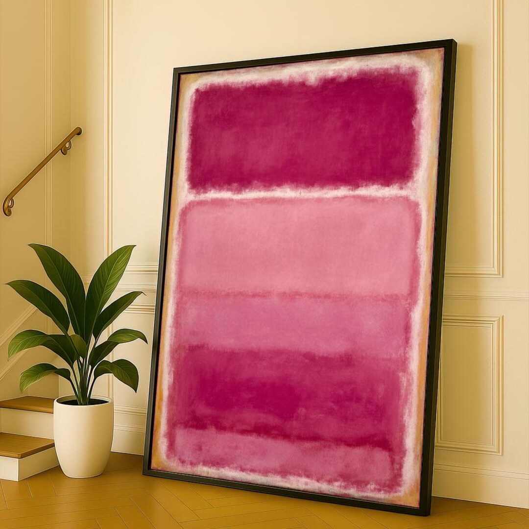 Mark Rothko Pink & Red Color Field Canvas Print - Etsy