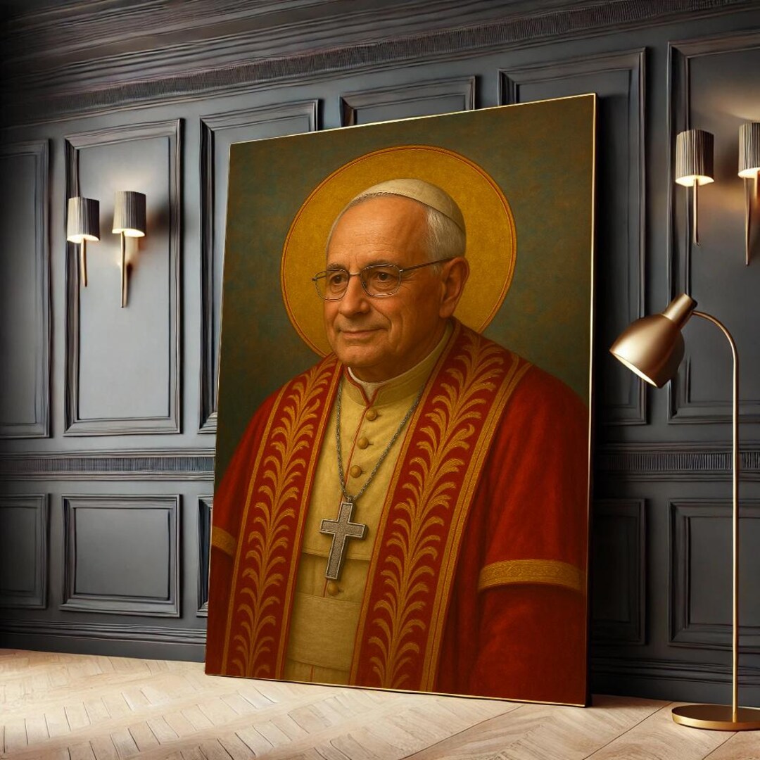 Papa Pope Robert Francis Prevost Catholic Cardinal Portrait, Religious ...