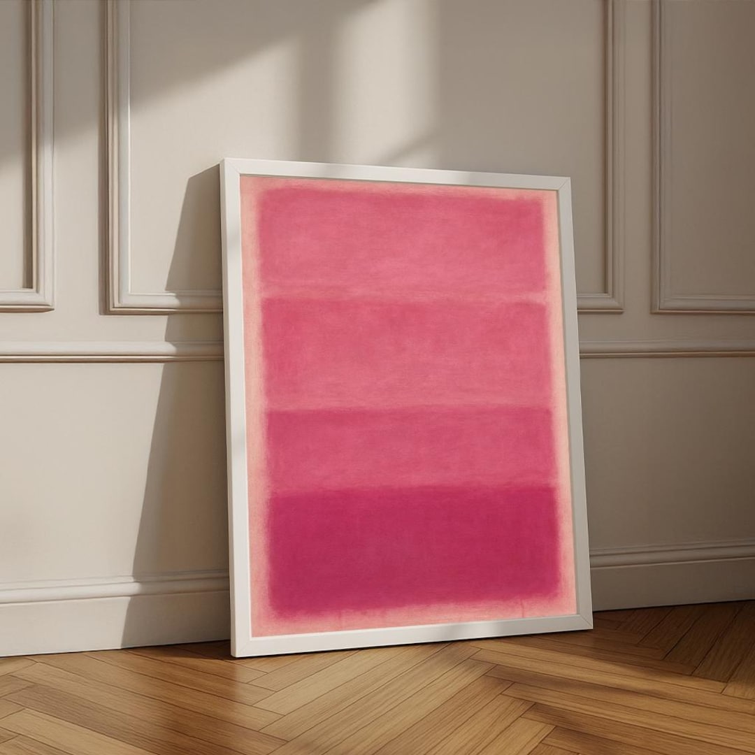 Mark Rothko Pink Canvas Print, Minimalist Abstract Color Field Art ...
