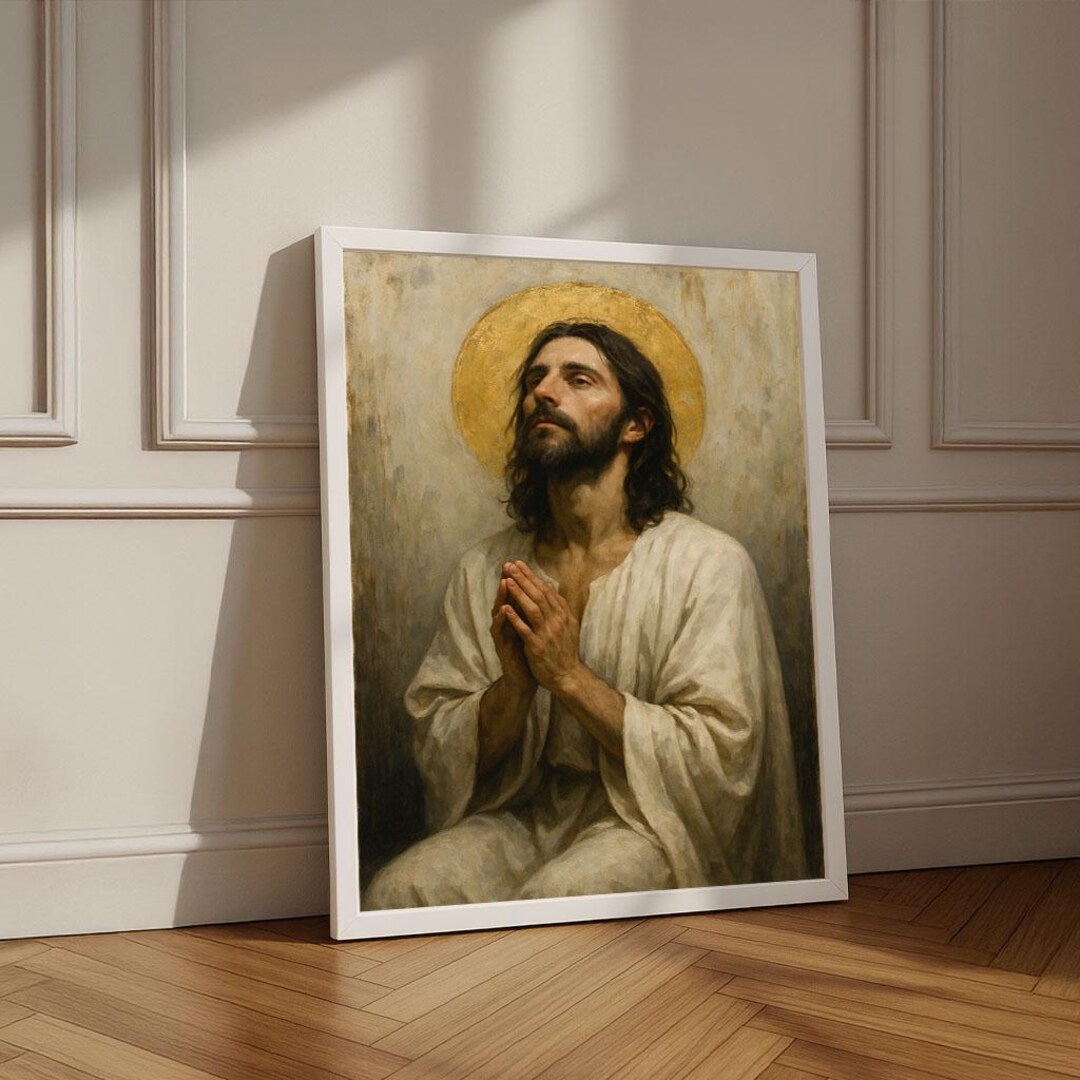 Radiant Jesus in White Robe Canvas Wall Art Print | Inspirational ...