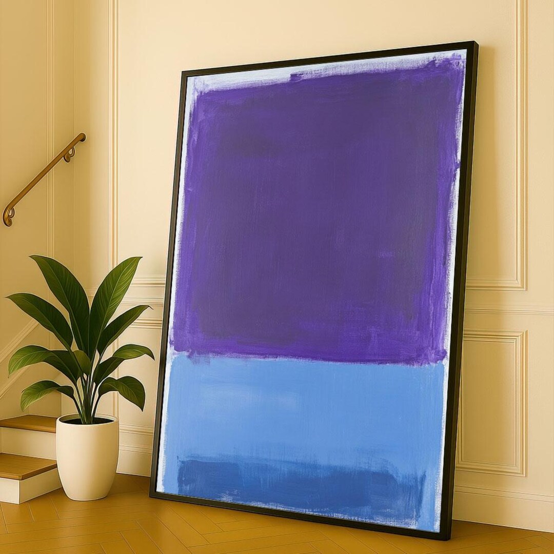 Mark Rothko Purple and Blue Canvas Iconic Color Field Painting ...