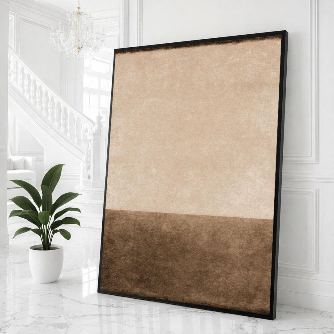 Mark Rothko Beige Brown Canvas Minimalist Color Field - Etsy