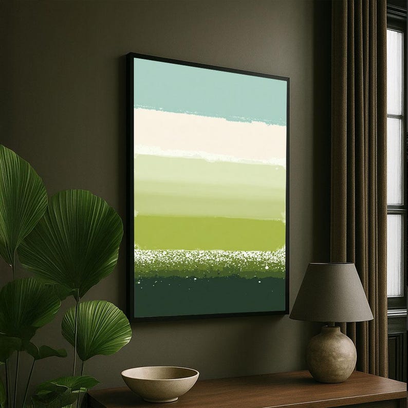 Mark Rothko Transformative Teal Moss Green Canvas Color Field Art - Etsy