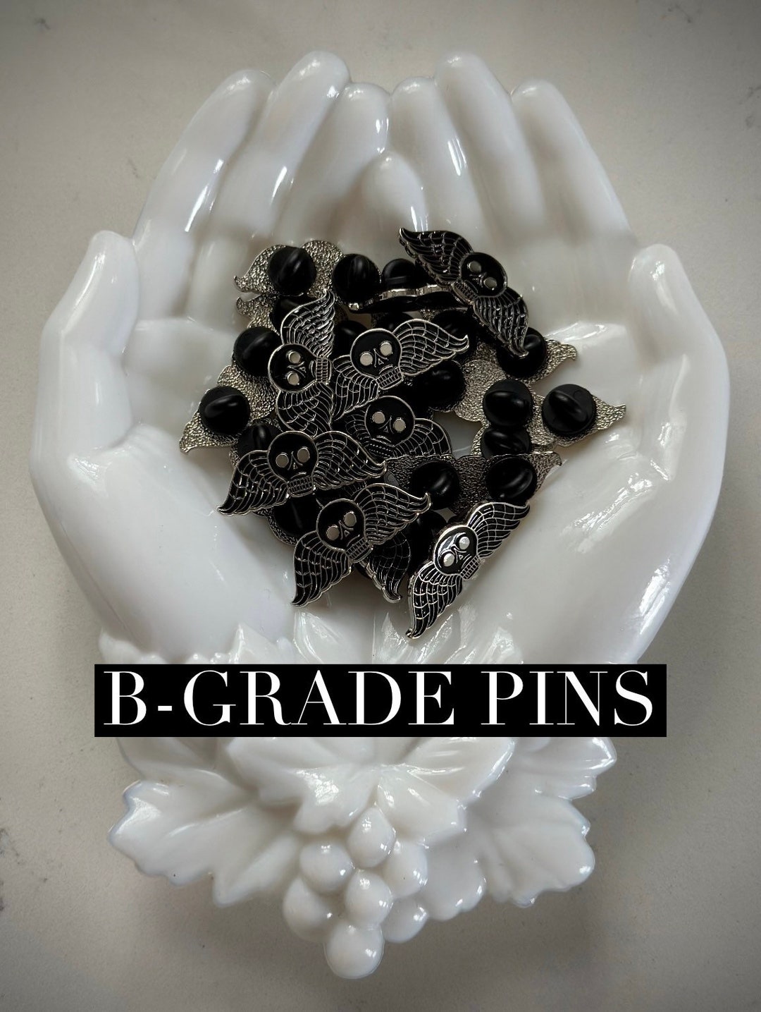 B-grade Deaths Head Pin - Etsy