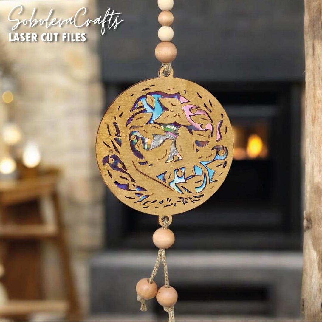 Cardinal Suncatcher, Laser Cut File, Digital File, Repurpose DVD - SVG, PDF - Instant Download ...