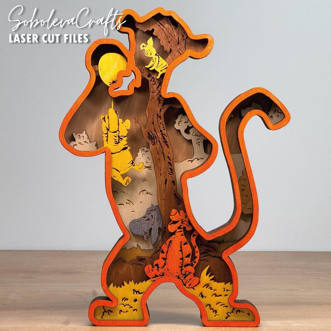 Tigger SVG, Pooh, Piglet, Eeyore, Digital Download, Multilayer Svg - 6 ...