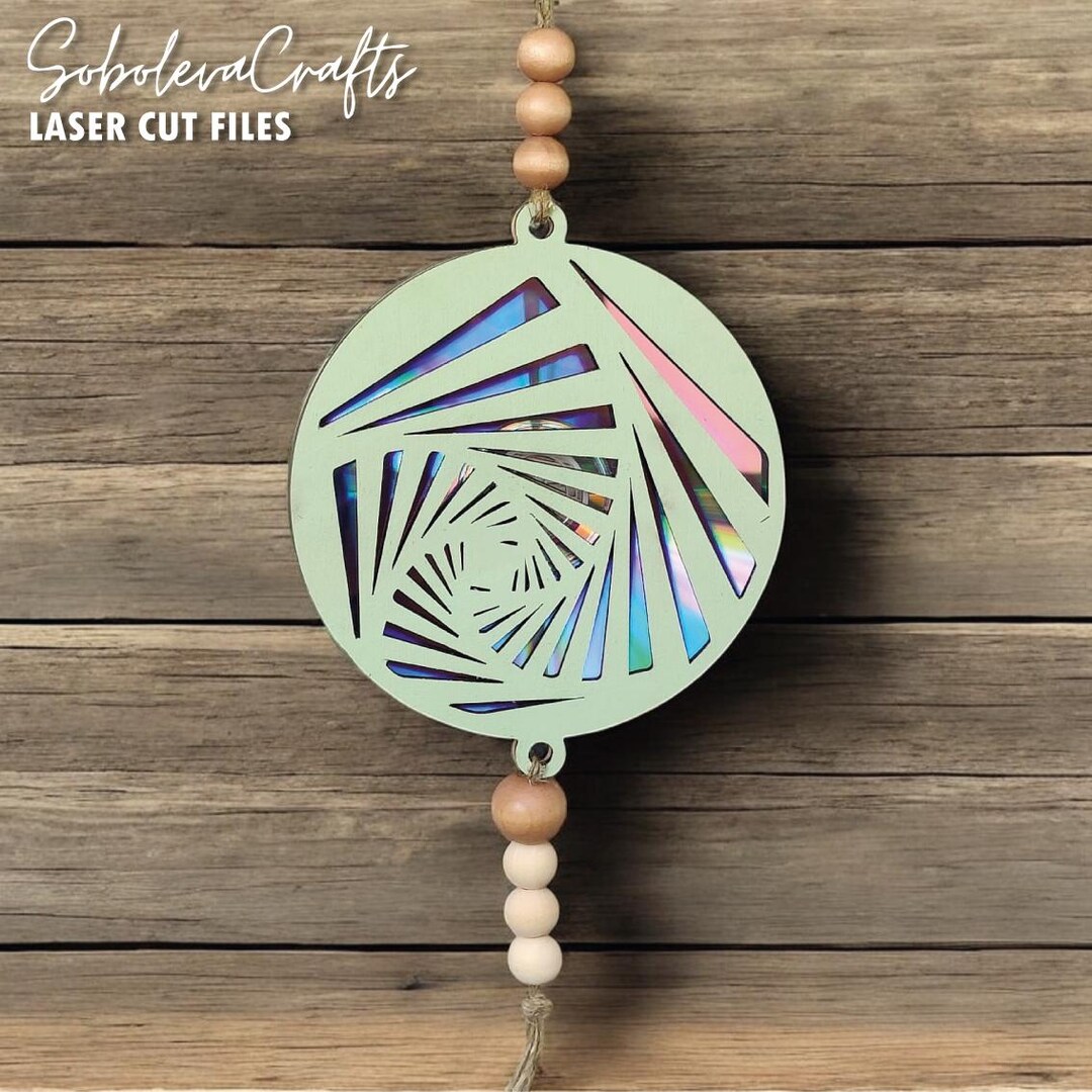 Roundabout Circulation, Suncatcher, Digital File, Repurpose DVD, Laser Cut File - SVG, PDF ...