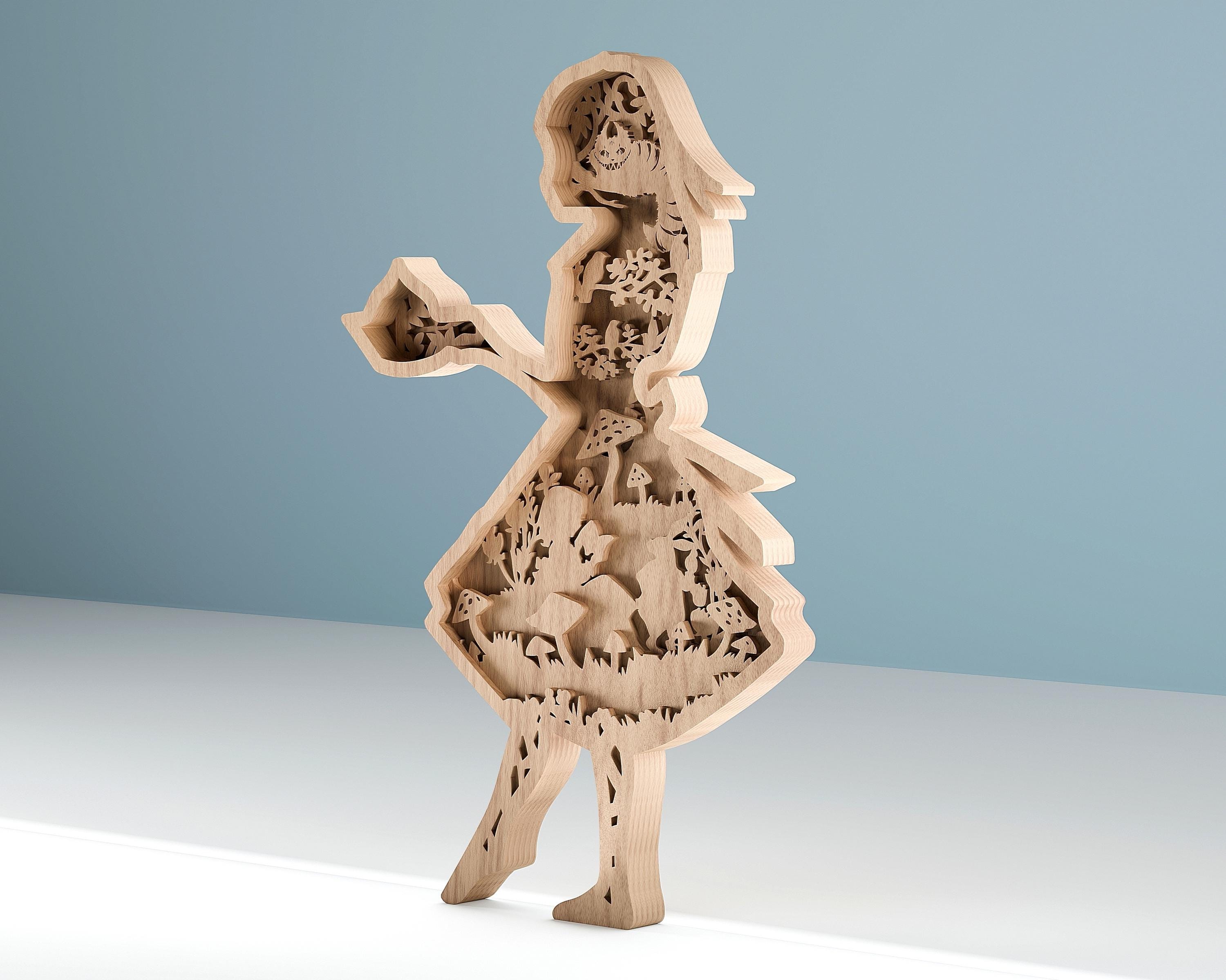 Alice SVG, Laser Cut Files, Glowforge Project - 6 Layers - Etsy