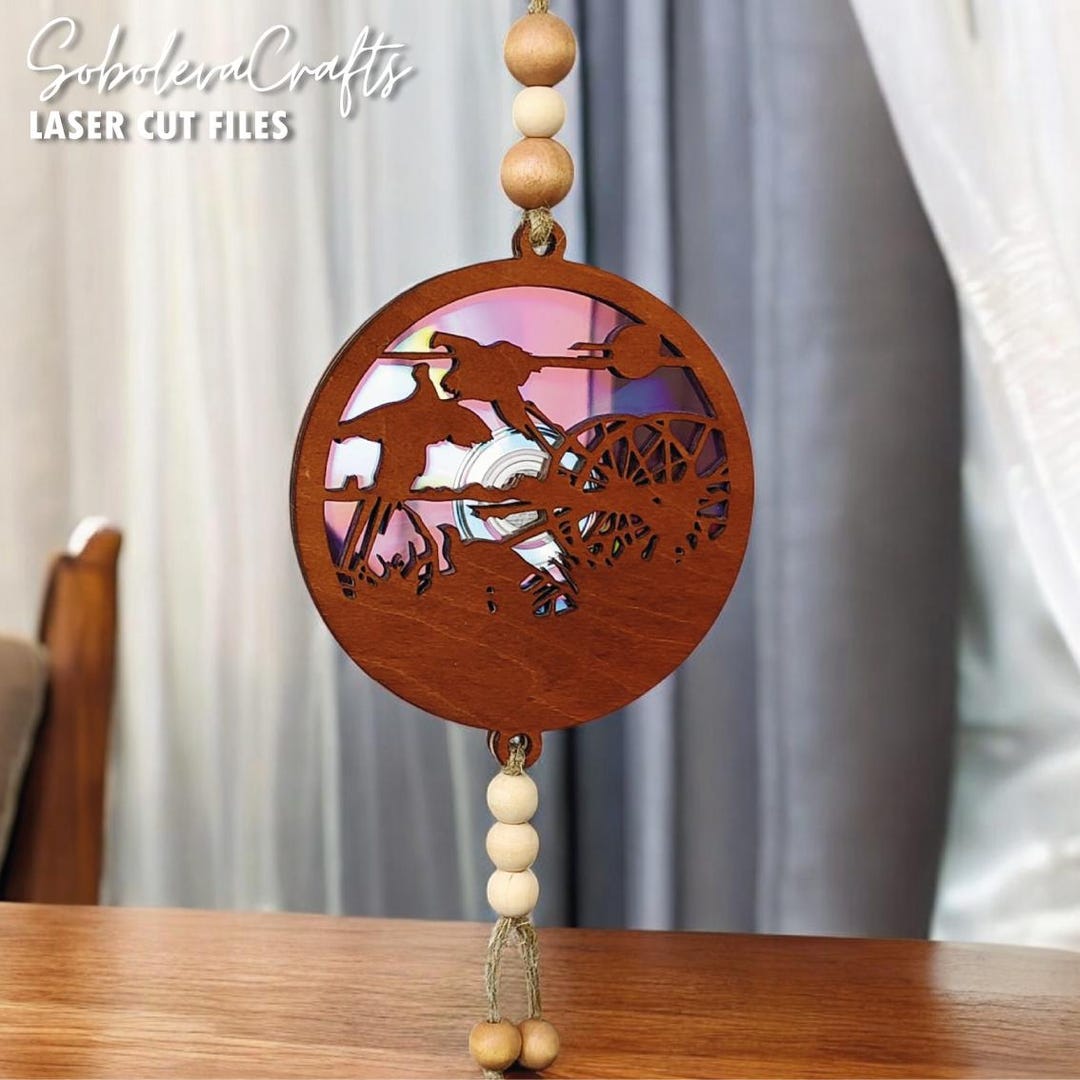 Suncatcher, Digital File, Repurpose Dvd, Laser Cut File - SVG, PDF - Instant Download - Etsy