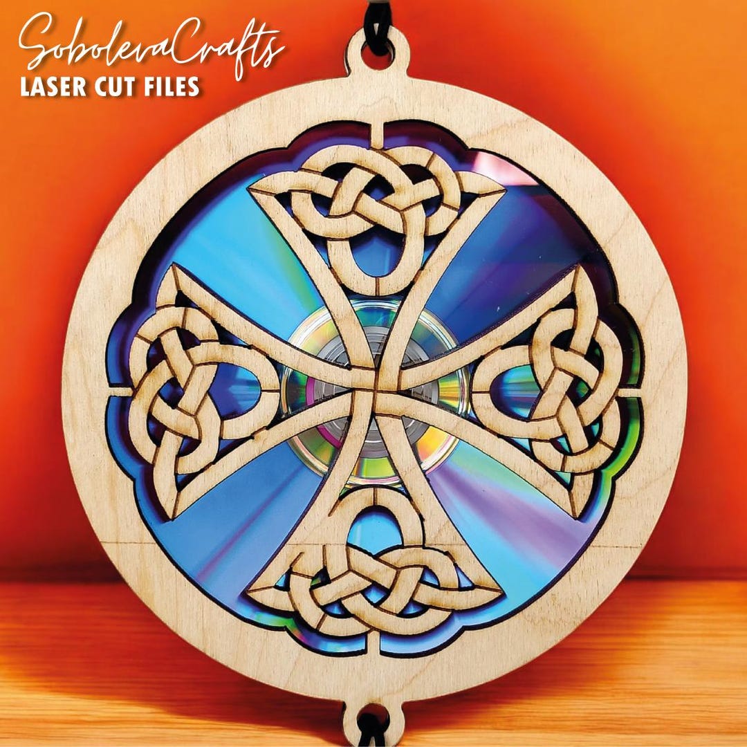 Trinity Knots Svg, Suncatcher, Digital File, Repurpose DVD, Laser Cut File - SVG, PDF - Instant ...