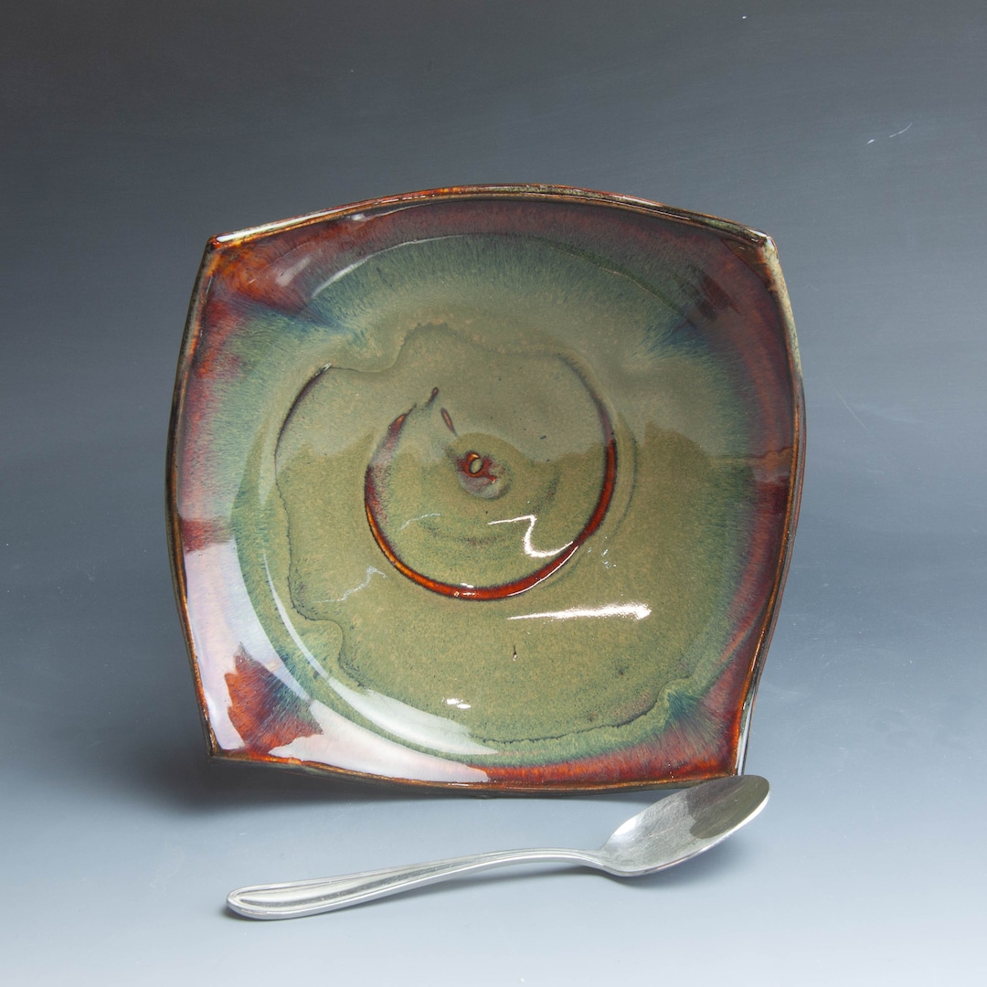 Handmade Stoneware Appetizer Plate, Candy Dish, Serving Dish (7664) - Etsy