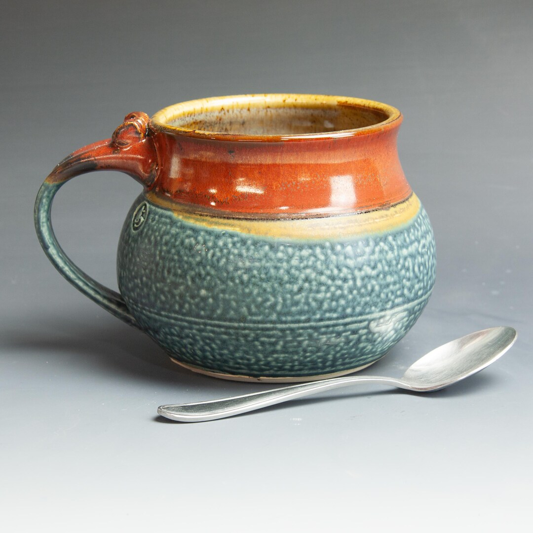 XXL Pottery Soup Mug, Ice Cream Bowl, Ceramic Chili Mug, Stoneware ...