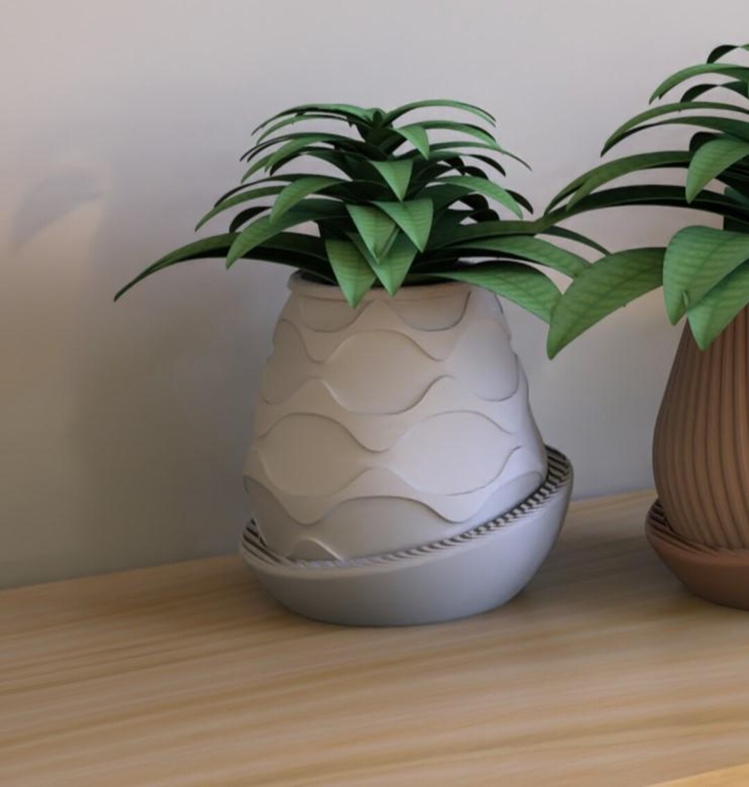 Modern Plant Pot Unique Indoor Planter Decorative Flower Pot Geometric ...