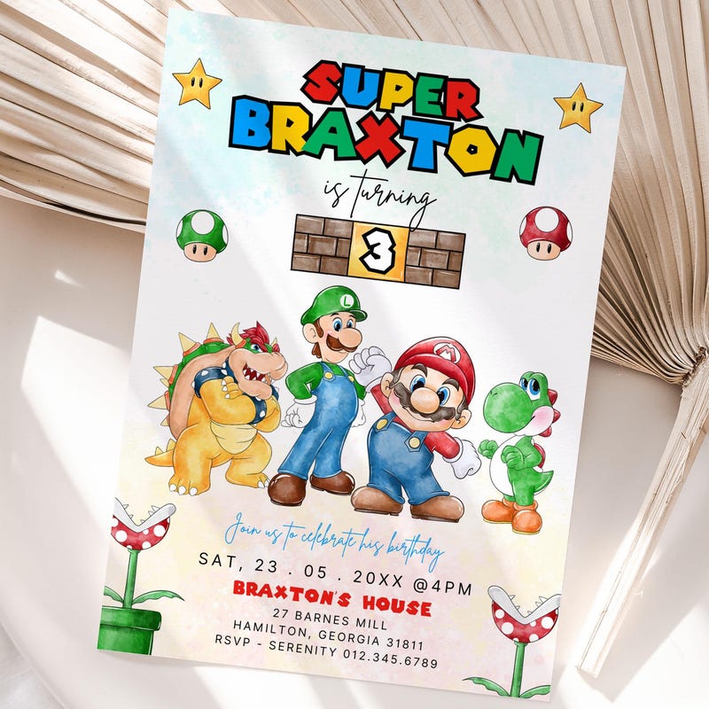 4th Super Mario Game - Etsy