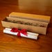 Beautiful Scroll, Gold Ends, Vintage Gift Box, Satin Ribbon & Wax Stamp ...