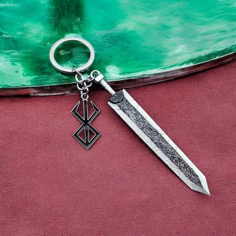 Anime Berserk Guts Keychain | Dragonslayer Pendant | Stylish Men’s ...