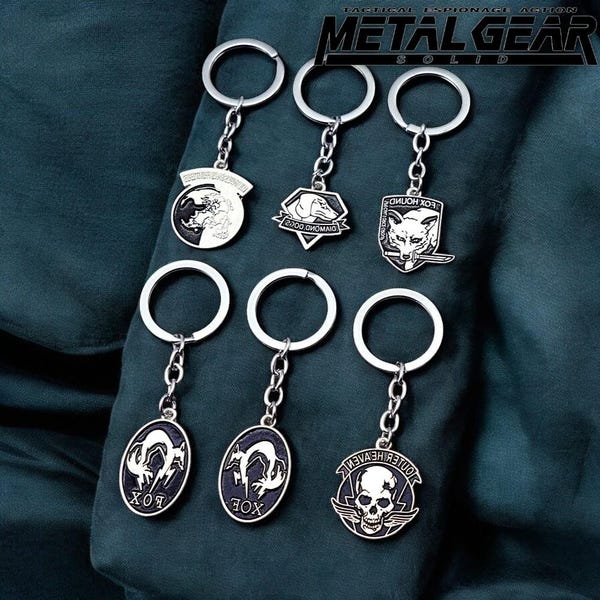 Metal Gear Keychain - Etsy