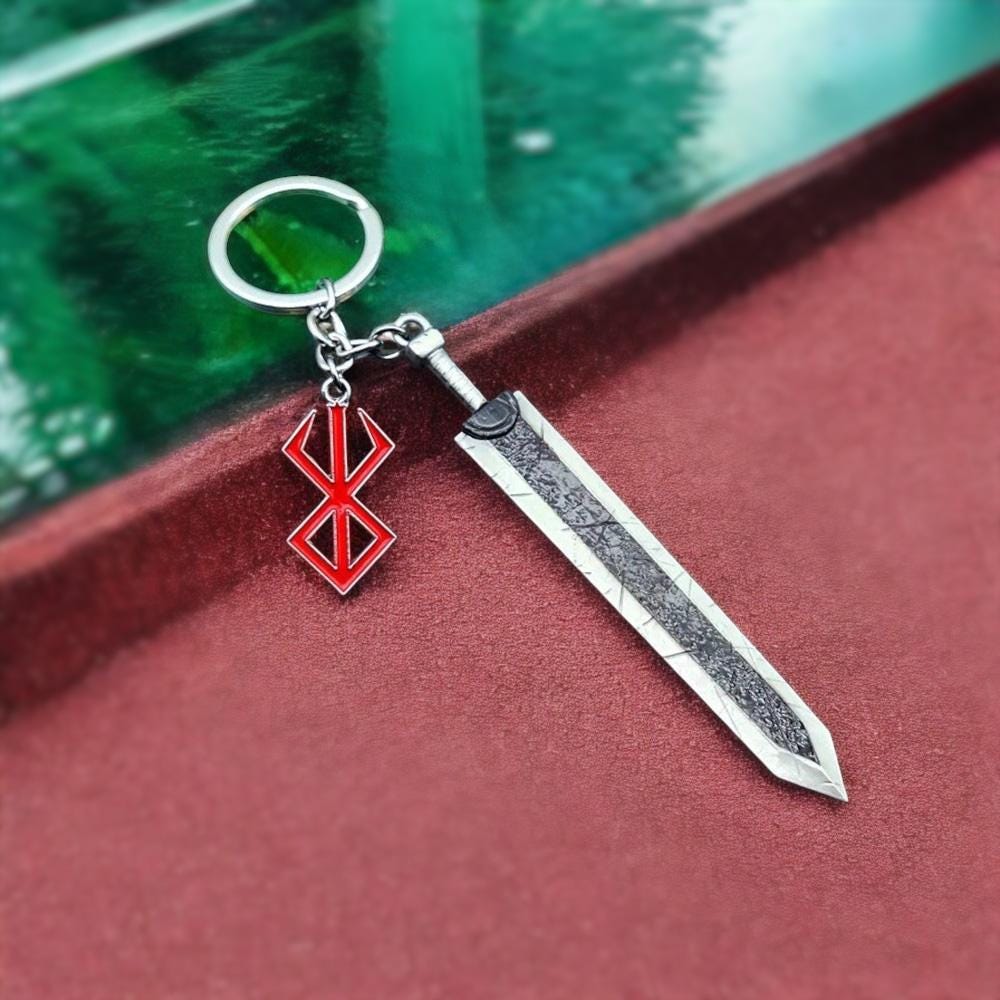 Anime Berserk Guts Keychain | Dragonslayer Pendant | Stylish Men’s ...