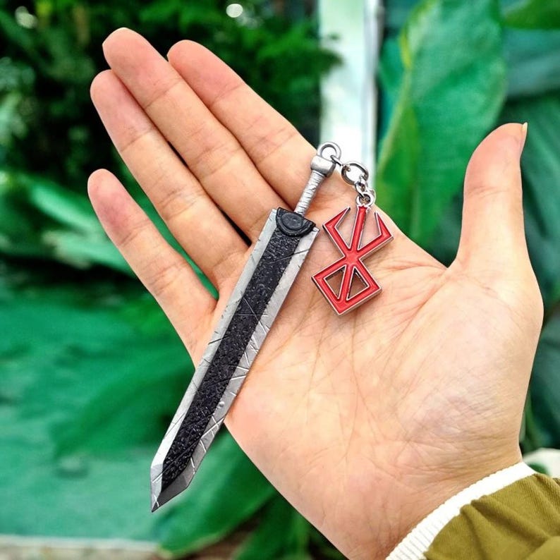 Anime Berserk Guts Keychain | Dragonslayer Pendant | Stylish Men’s ...