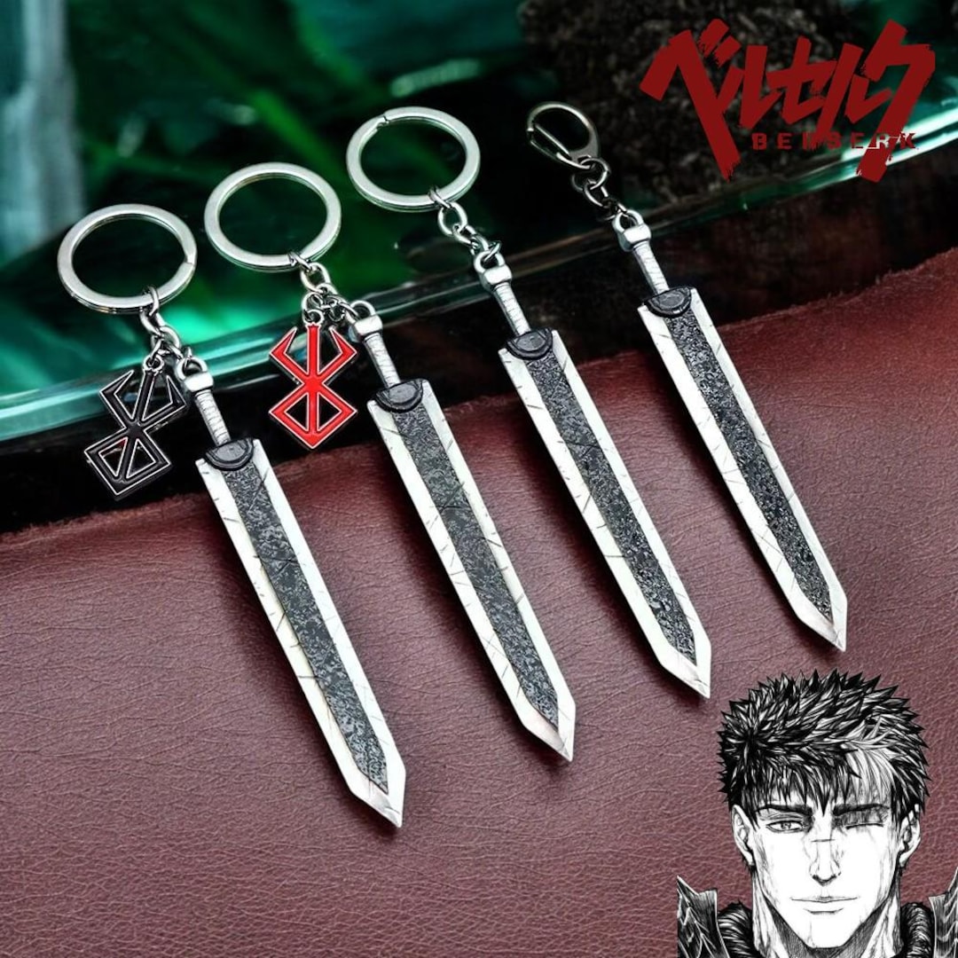 Anime Berserk Guts Keychain | Dragonslayer Pendant | Stylish Men’s ...