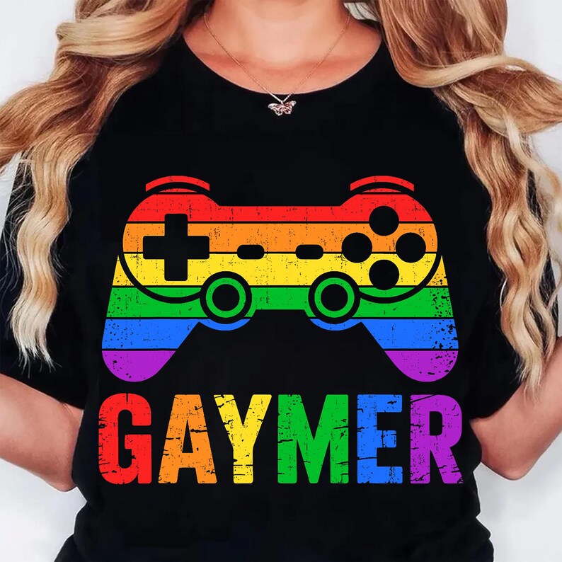 Gaymer PNG Bundle, Funny Pride Gaming Png, Rainbow Gamer Controller ...