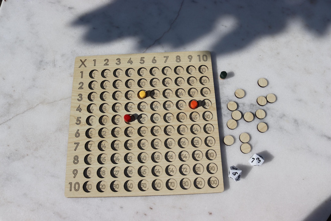 Montessori Multiplication Tower – Wooden Math Game for Kids - Etsy