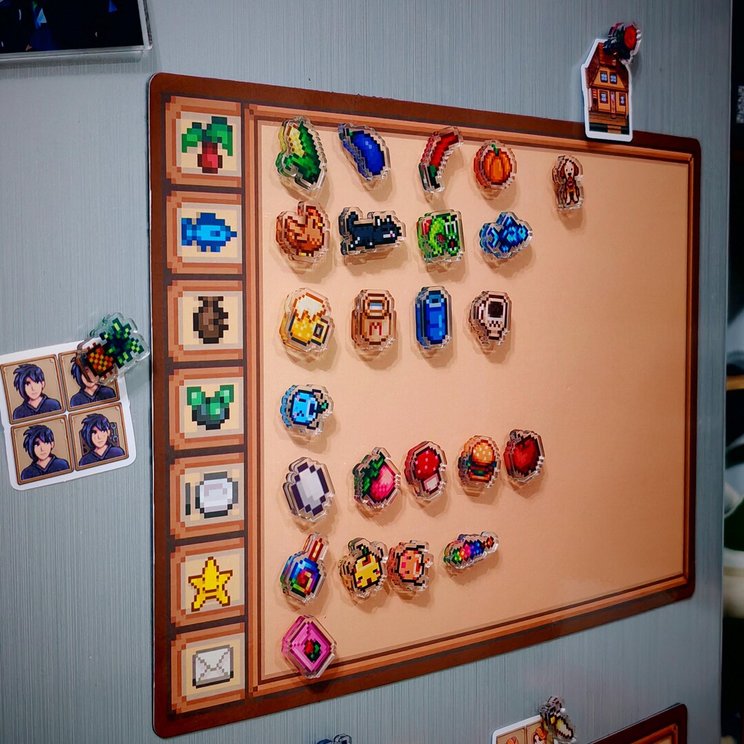 Handmade Stardewvalley--inspired Pixel Refrigerator Magnets | Game ...