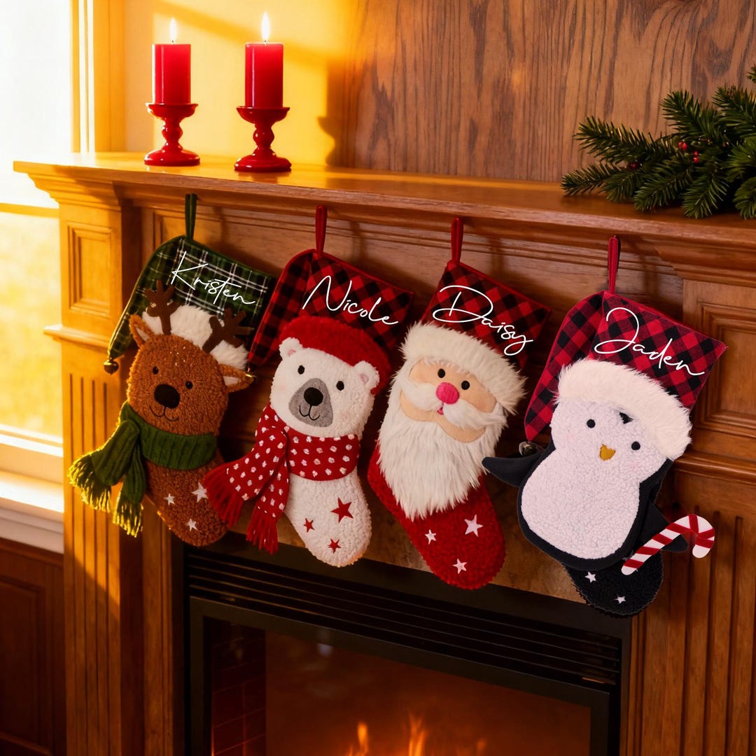 Christmas Gifts, Monogrammed Stockings, Personalized Family Christmas ...