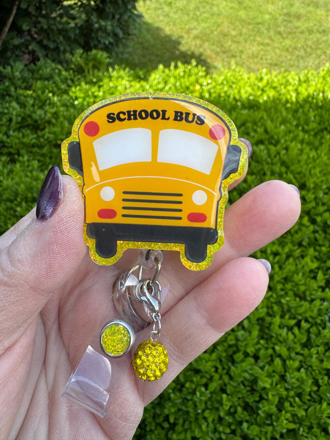 School Bus Badge Reel, School Bus Driver Badge Reels, Bus Driver Gift ...