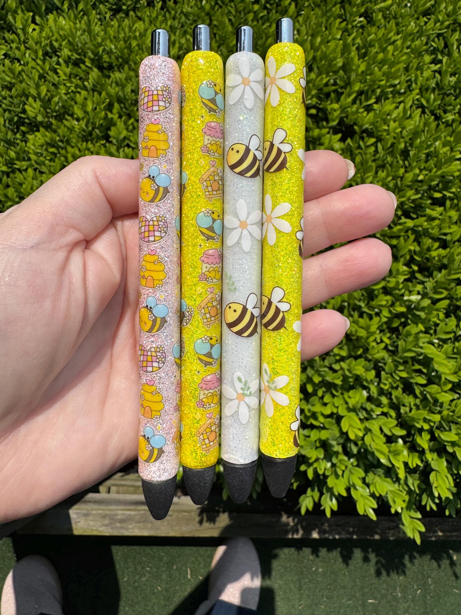 Glitter Bee Pen, Daisy Kawaii Pen - Etsy