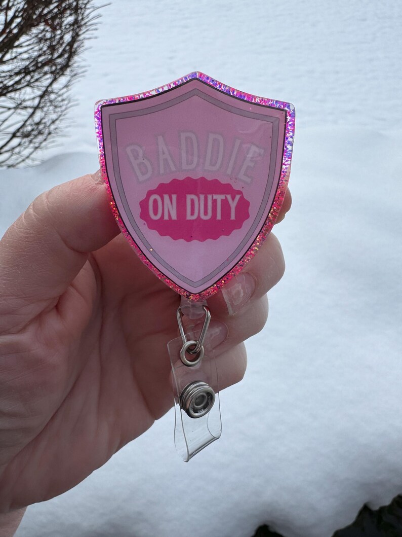 Baddie Badge Reel, Nurse Id Holder, Teacher Badge Reel, Co Worker Badge ...