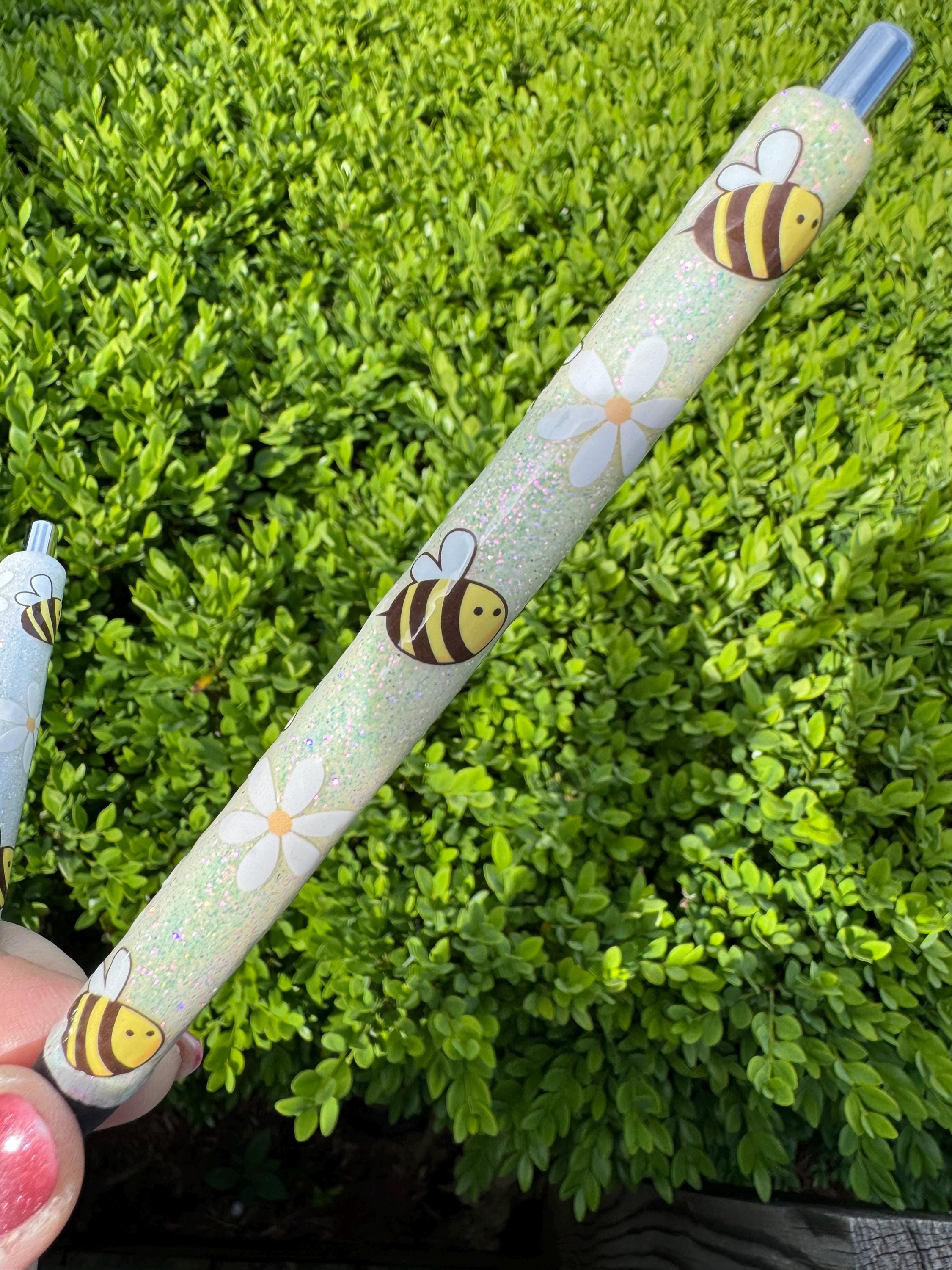 Glitter Bee Pen, Daisy Kawaii Pen - Etsy