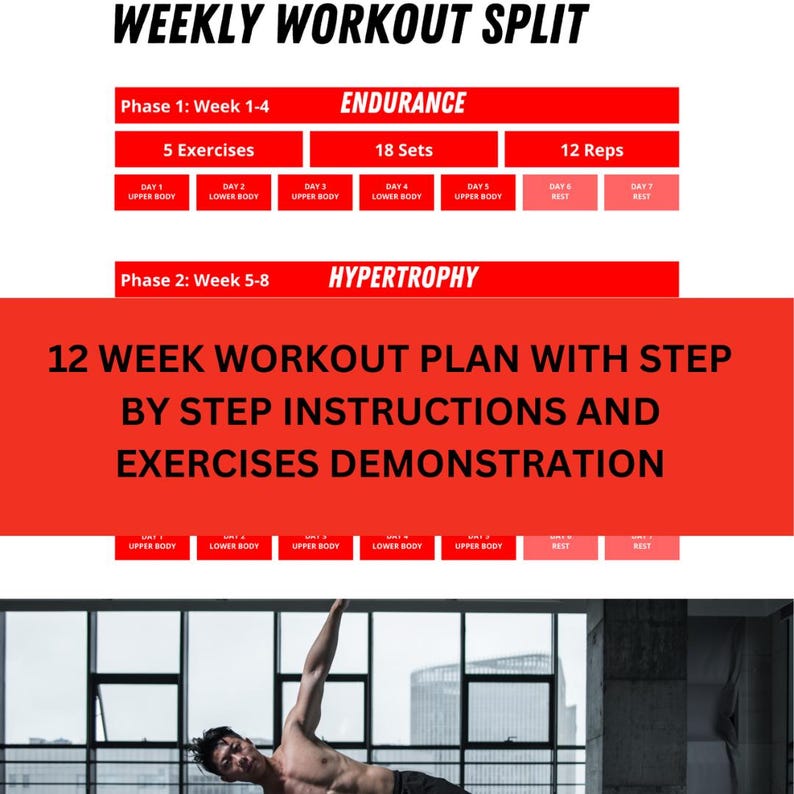 The Ultimate 12 Week Shred Workout Guide - Men's Edition - Etsy