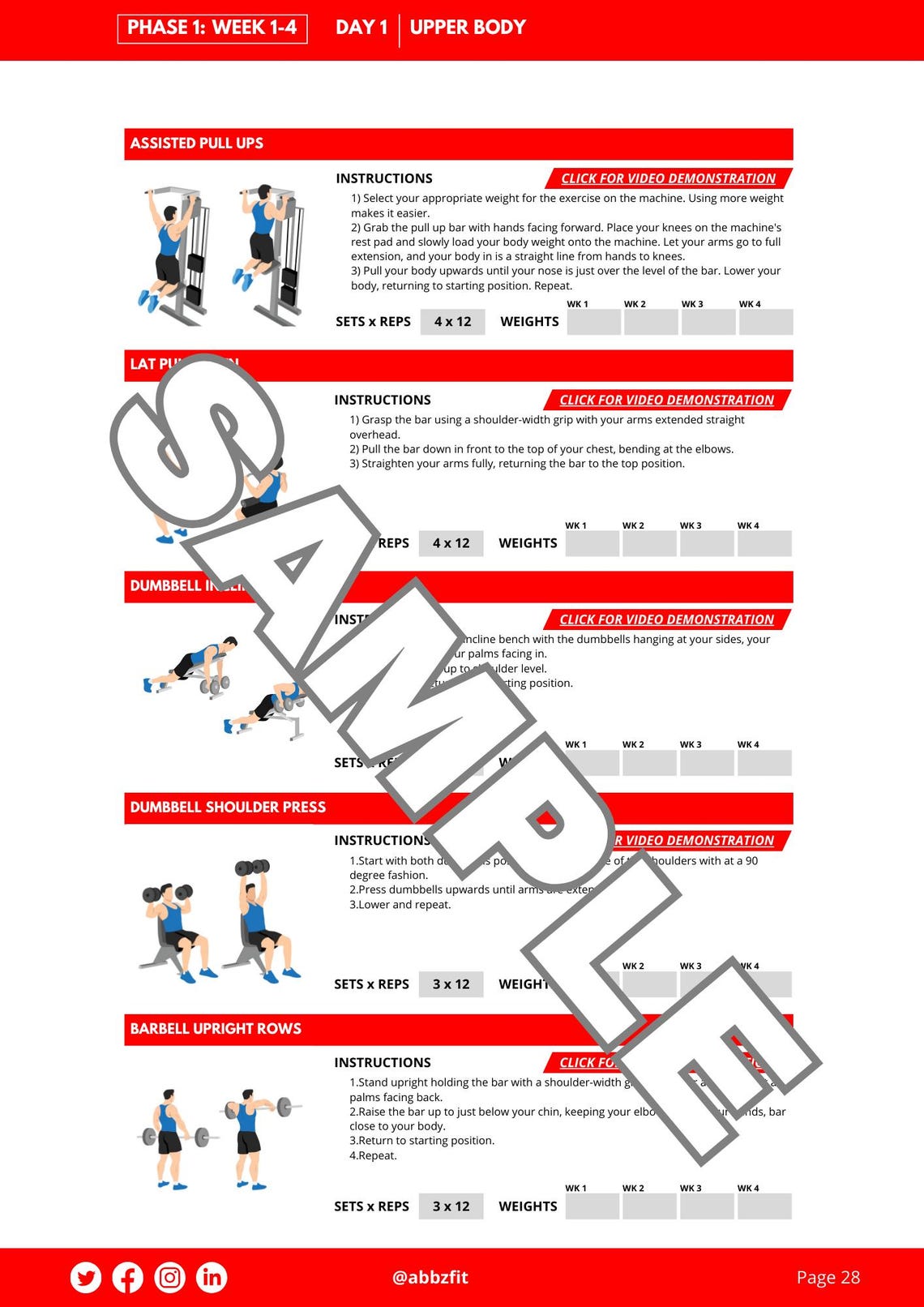 The Ultimate 12 Week Shred Workout Guide - Men's Edition - Etsy