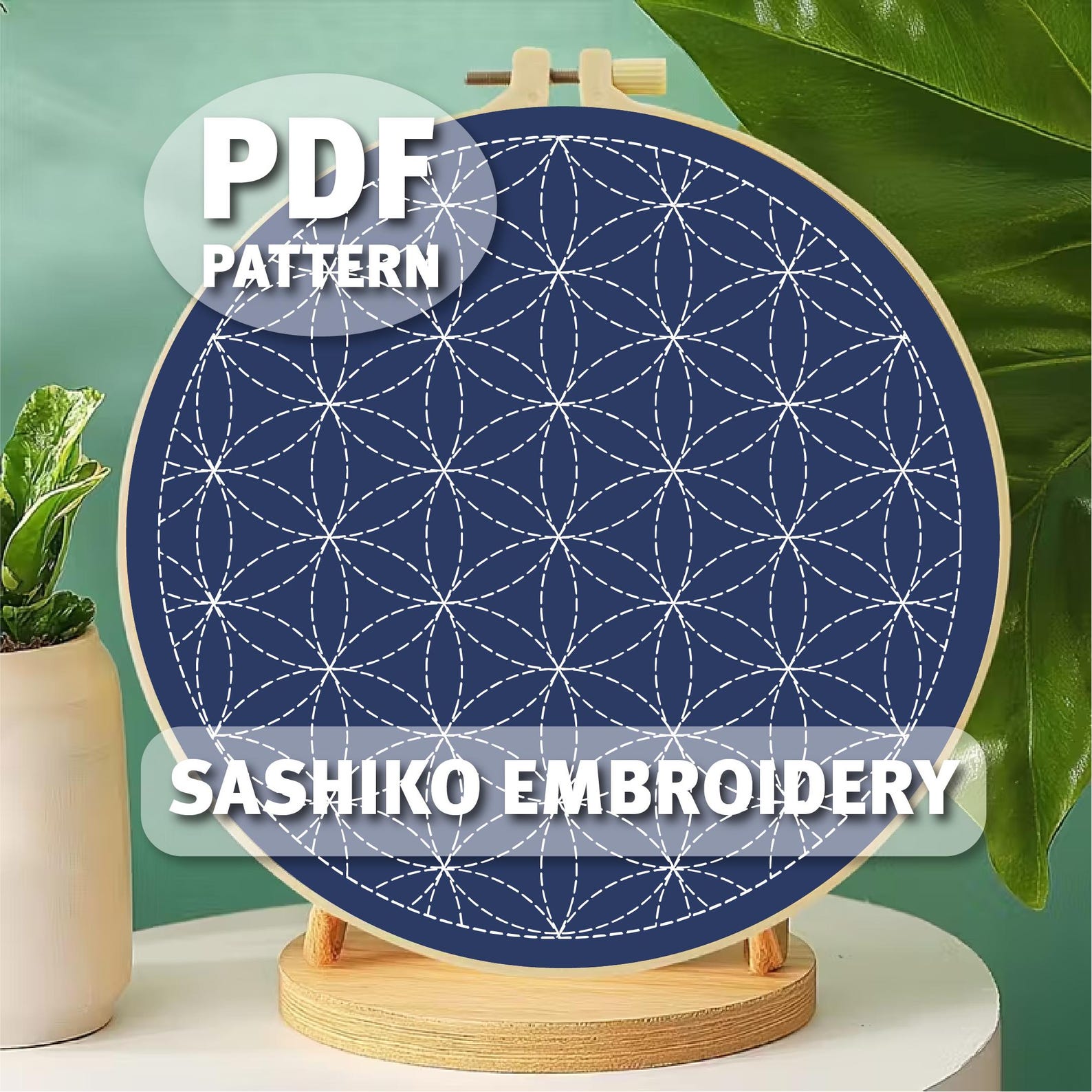 Sashiko Embroidery Patterns | Japanese Geometric & Floral Designs PDF ...