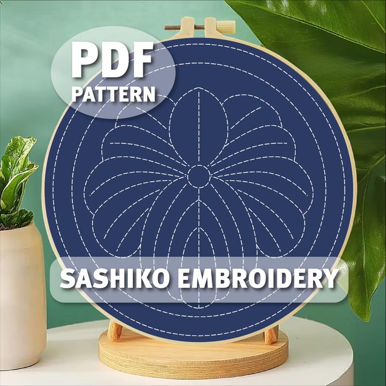 Sashiko Embroidery Patterns | Japanese Geometric & Floral Designs PDF ...