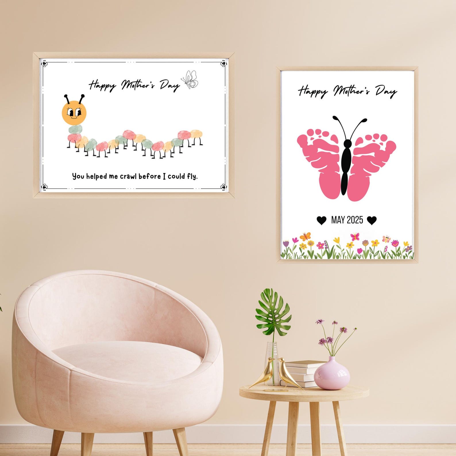 Mothers Day Handprint Craft Bundle Kids DIY Mother's Day Printable ...