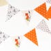 Fox Banner Woodland Garland, Arrow Pennant Flags, Fox Nursery Decor ...